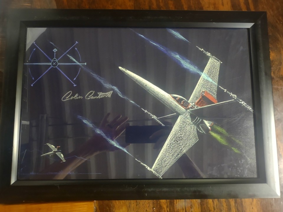 COLIN CANTWELL SIGNED PHOTO (2) EARLY CONCEPT ARTIST STAR WARS ...