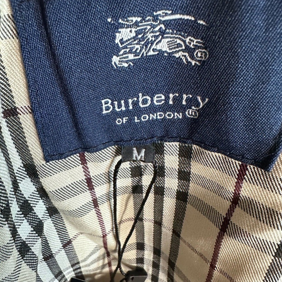 Burberry of London Brown Double-Breasted Coat w/ Nova Check Lining ...