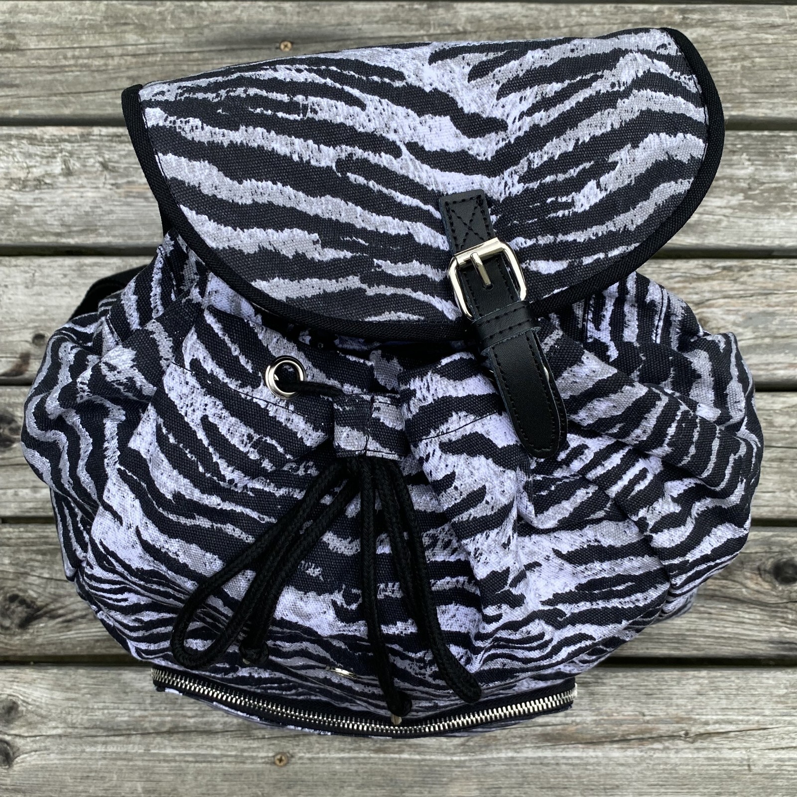 Victoria's Secret PINK ZEBRA Large Backpack NEW RARE | eBay