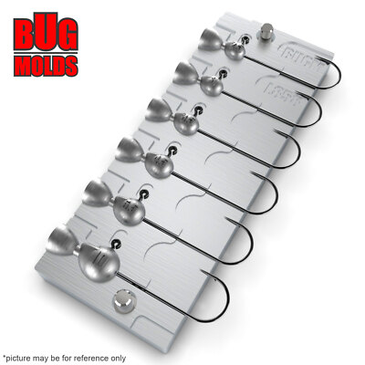 Fishing Sinker Mold Aluminium Fishing Mold Lure making Lead Molds Jig ...