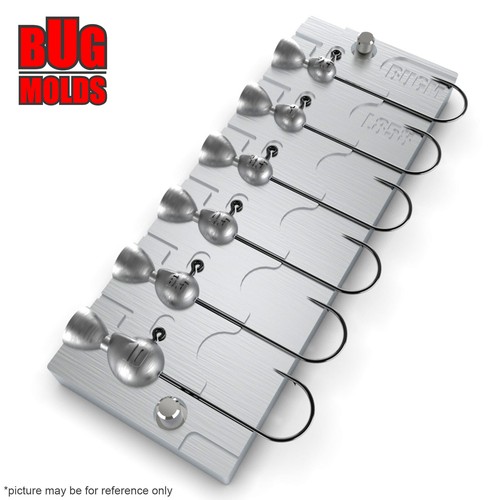 Fishing Sinker Mold Aluminium Fishing Mold Lure making Lead Molds Jig ...