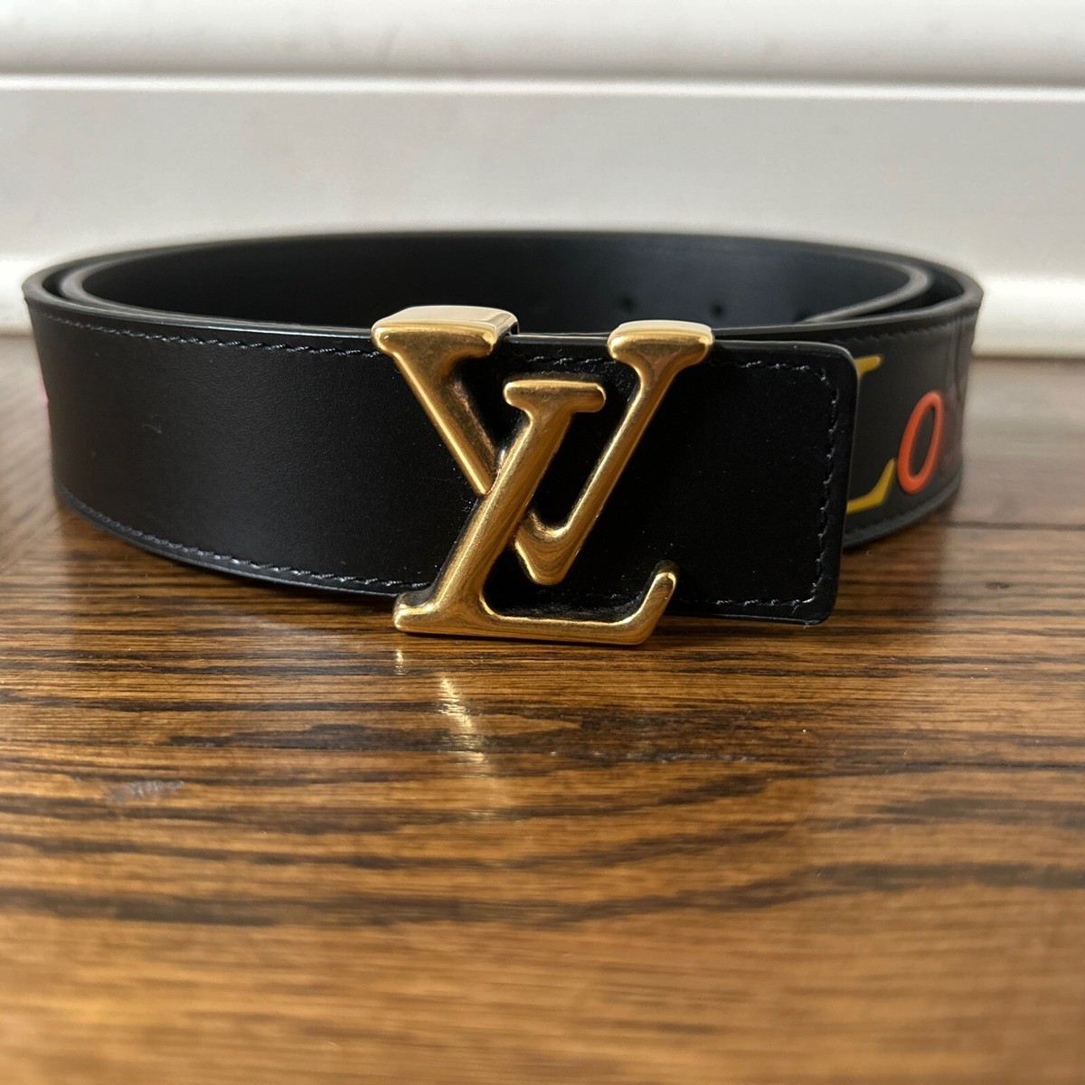 LOUIS VUITTON LV SHW New Wave 90 36 Belt M0096V Initial LOUIS VUITTON LV SHW New Wave 90 36 Belt M0096V Initial