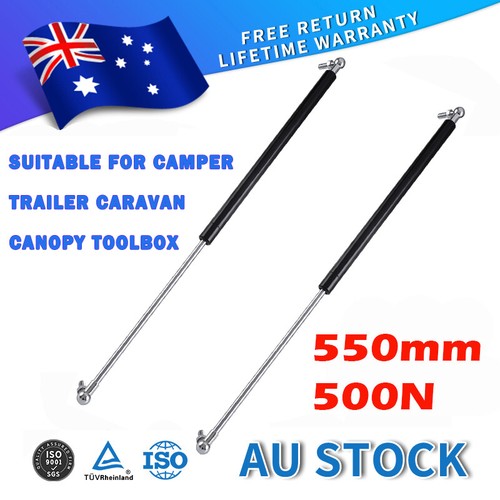 2Pack Gas Struts 550mm 500N For CAMPER TRAILER CARAVAN CANOPY Toolbox ...