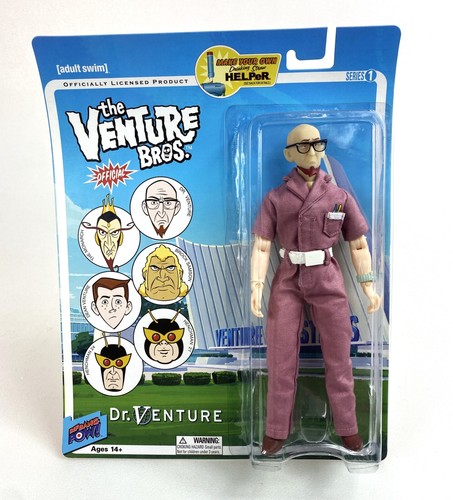 Dr Venture The Venture Bros Series 1 8" Action Figure New Bif Bang Pow ...