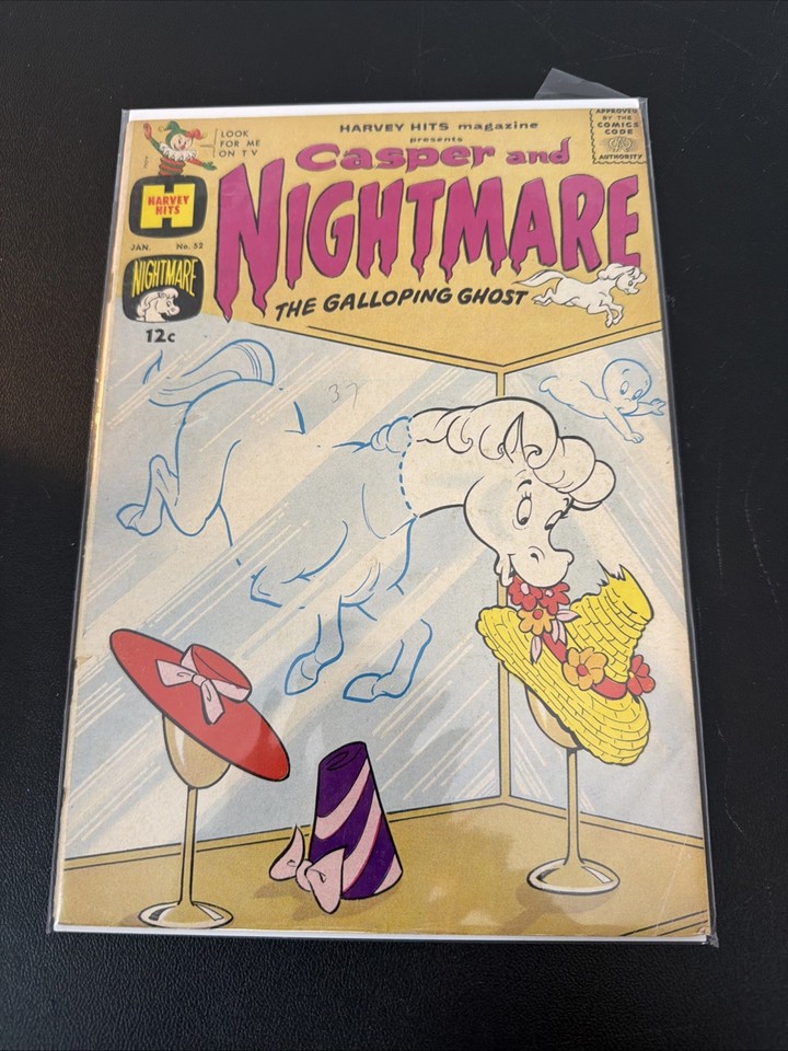 12c 52 Harvey Hits: Casper & Nightmare #52 & 56 (1962 Comics) Galloping ...