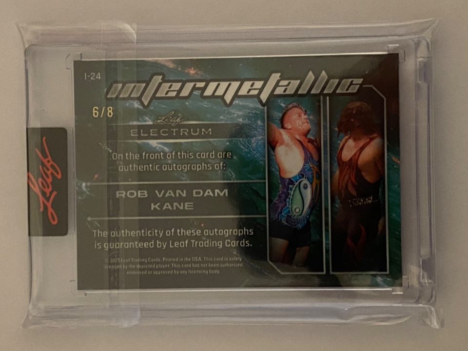 Rob Van Dam / Kane 2025 Leaf Electrum Multi-Sport Tie-Dye Intermetallic ...