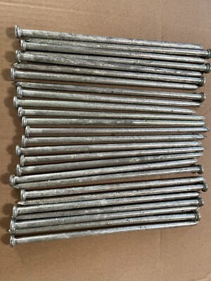 26 NAILS LANDSCAPE SPIKES 3/8 12 in inch 12" GARDEN BORDER LOG CABIN ...