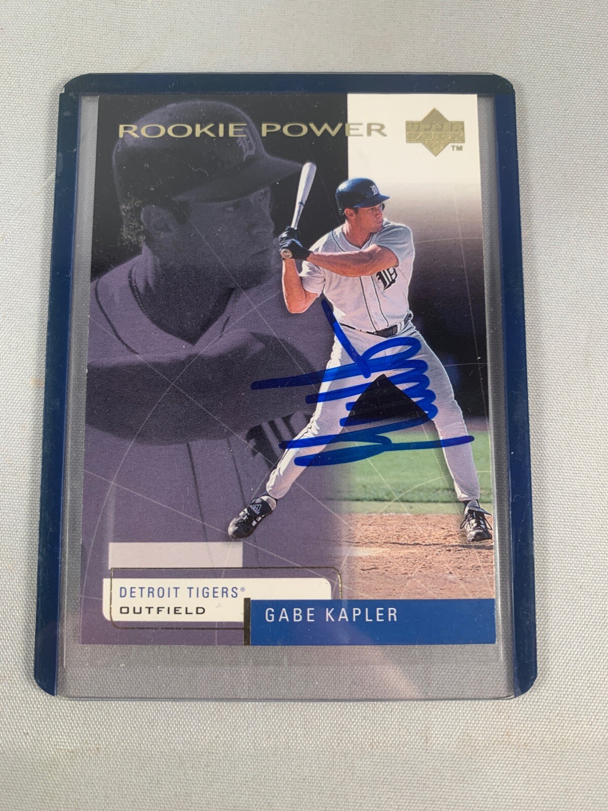 Gabe Kapler Signed Autograph 2001 Detroit Tigers Authentic Auto Boston ...