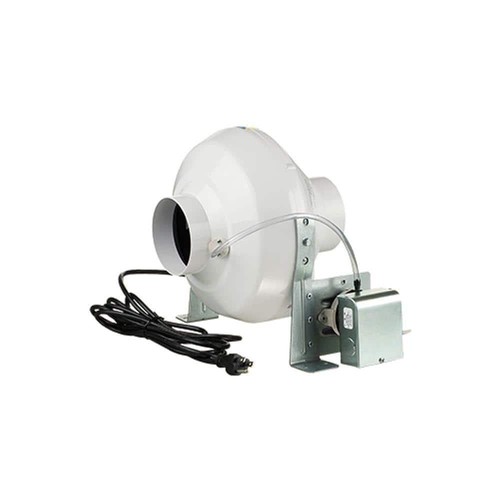 162 CFM Dryer Booster Fan with 4 In. Duct Vent UV Sealed External Rotor ...