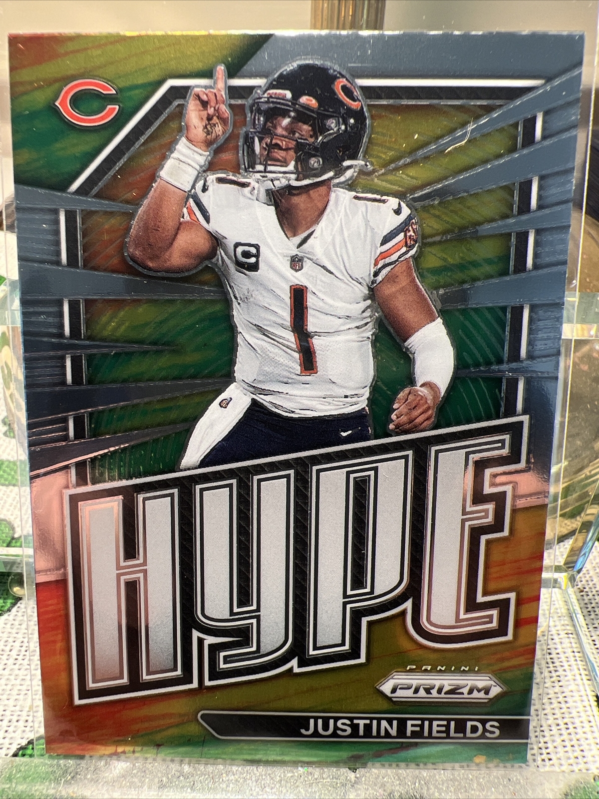 2022 Panini Prizm Justin Fields Hype Insert Base #H-5 Chicago Bears | eBay