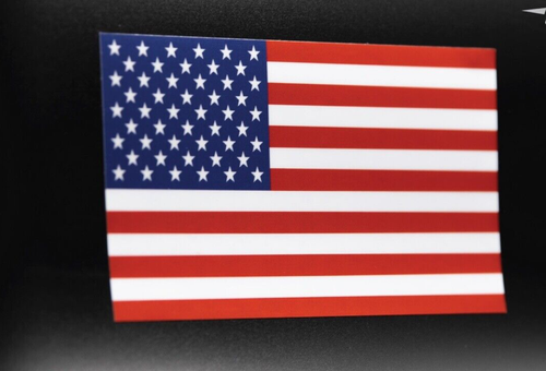 Matte USA American Flag Window Vinyl Decal Sticker - NON GLOSS Look - 2 ...