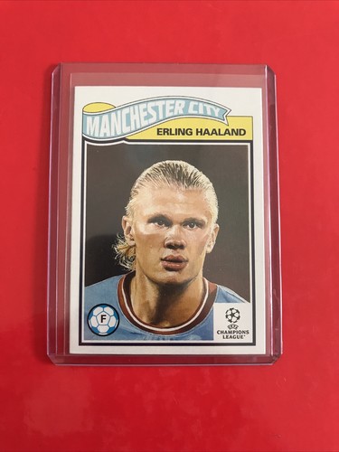 Topps Living Set Ucl Sterling Haaland Manchester City #510 Mint Card ...