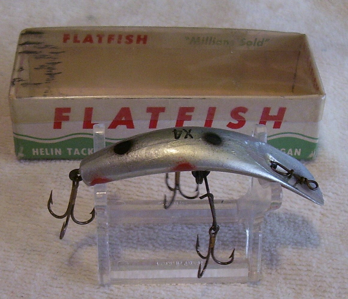 BEAUTIFUL VINTAGE HELIN FLATFISH LURE 08/22/19p BOX X4 SI | eBay