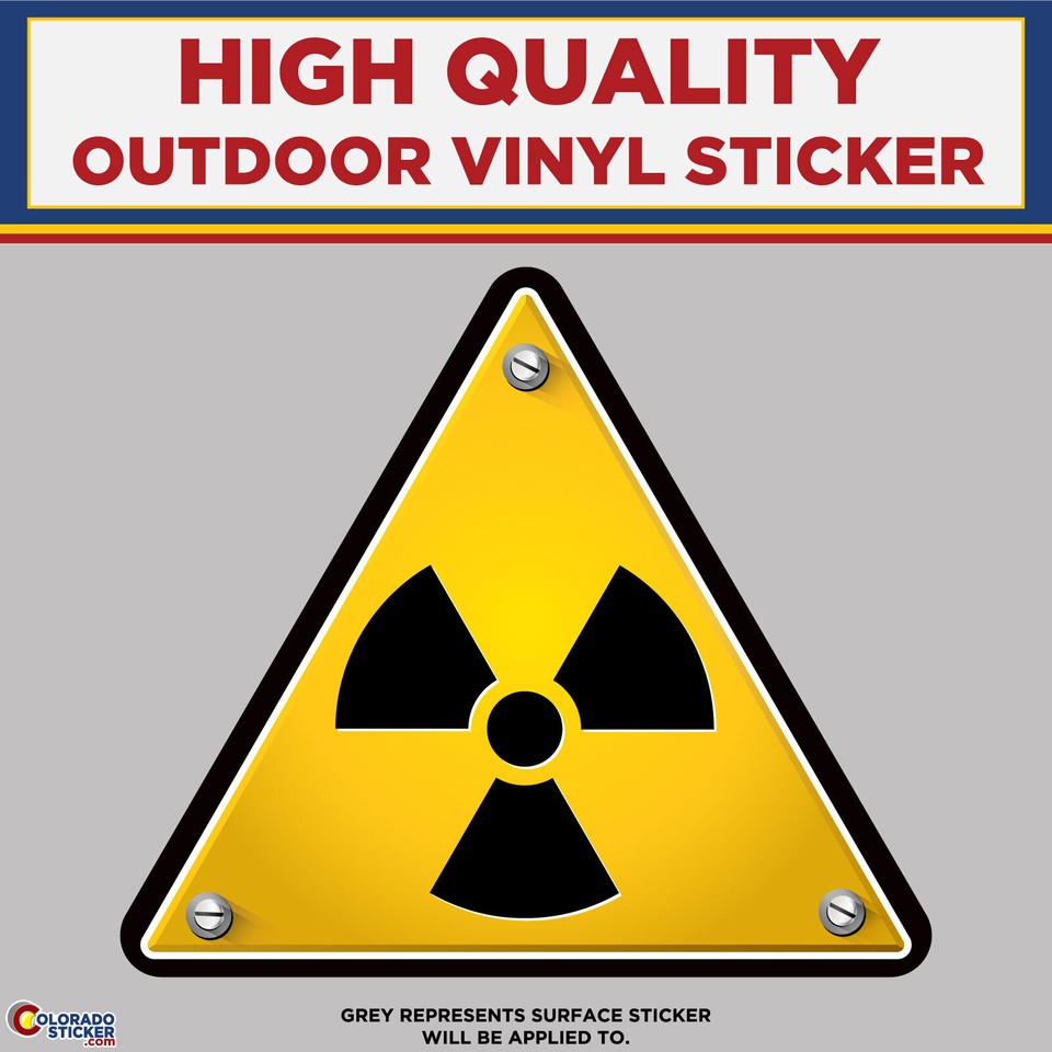 Radiation Warning no text, High Quality Vinyl Stickers | eBay