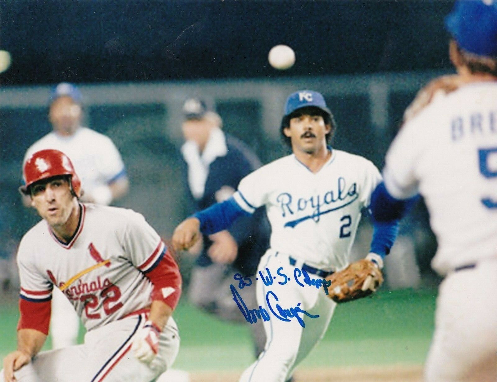 ONIX CONCEPCION KANSAS CITY ROYALS 1985 WS CHAMPS ACTION SIGNED 8x10 | eBay