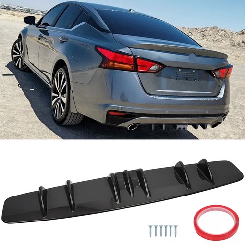 Gloss Black Rear Bumper Diffuser Lip Spoiler Splitter For Nissan Altima ...