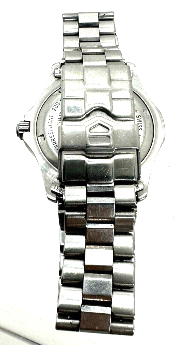 Tag Heuer WK1113 Blue Mens Watch Professional Silver Sport Diving 7.75 ...