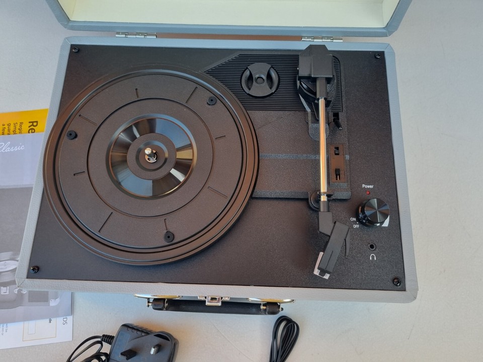 NEW, Bush Classic Turntable Retro Portable Case Record Amplifier Player ...