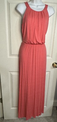 NWT Design History Wantable Size XL Coral Sunset Beach Halter Maxi ...
