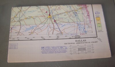 DALLAS Sectional Aeronautical Chart - Vintage 1964 | eBay