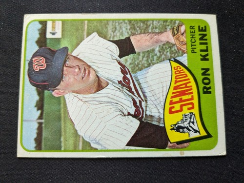 1965 Topps Baseball Card # 56 Ron Kline - Washington Senators (VG/EX ...