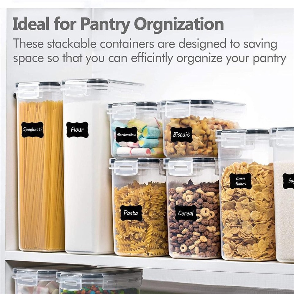 "7pcs Kitchen Food Storage Containers Set Bpa Free Airtight Box W ...