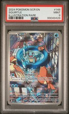 2024 POKEMON SCR EN-STELLAR CROWN ILLUSTRATION RARE #148 SQUIRTLE PSA 9 ...