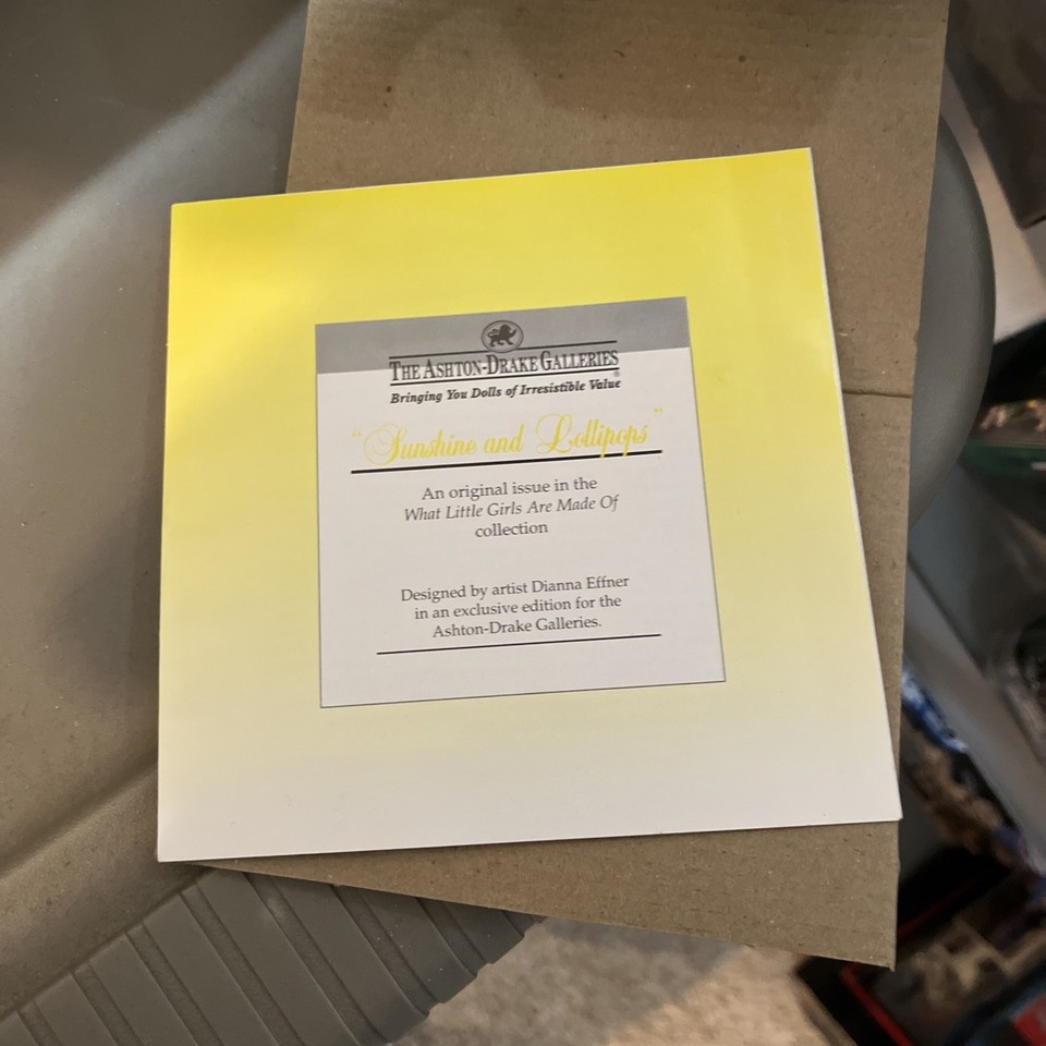 The Ashton Drake Galleries Sunshine and Lollipop Porcelain Doll with ...