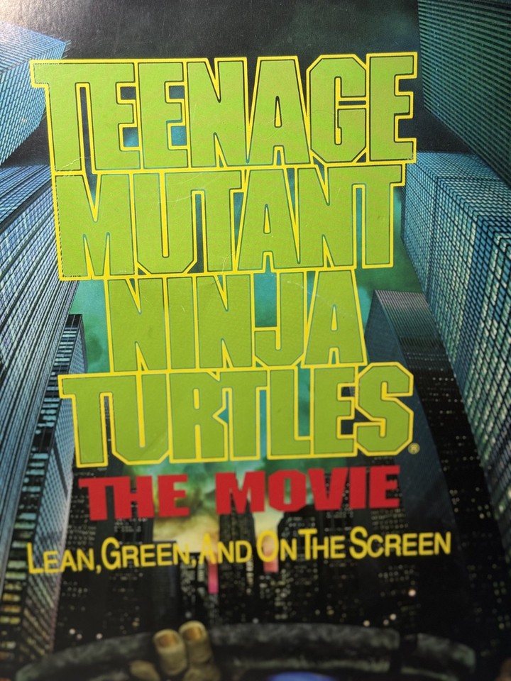 Vtg Teenage Mutant Ninja Turtles The Movie Lean Green On The Screen ...