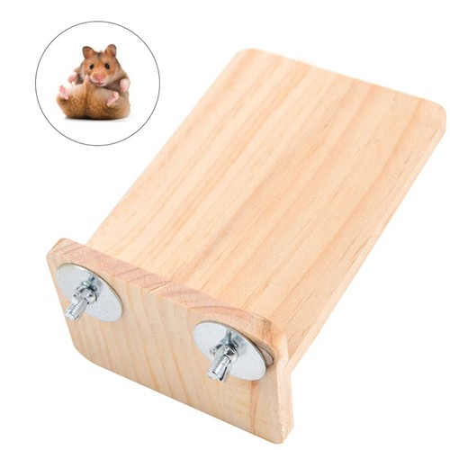 Hamster Climbing Frames Pet Gerbil Toys Wooden Bed Small Animal ...