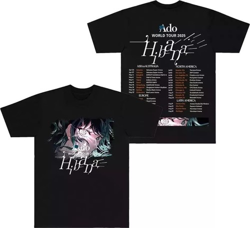 ADO! Hibana World Tour 2025 Merch T-Shirts | eBay