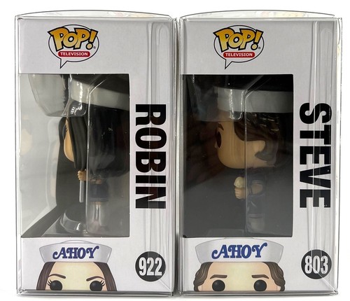 Funko Pop! Stranger Things Steve #803 & Robin #922 Set of 2 with ...
