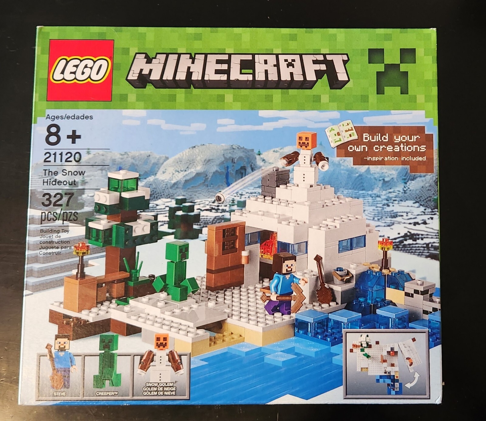 Lego Minecraft The Snow Hideout 21120 (2015, 327 pcs) New and Sealed | eBay