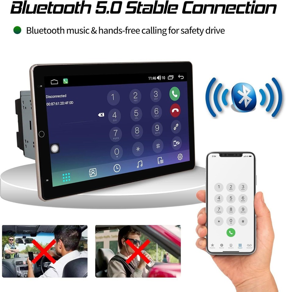 For 2005-2010 Hummer H3 Double Din Radio Rotated Android 14 Stereo ...