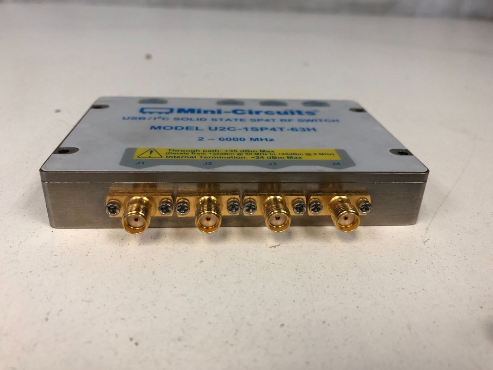 Mini-Circuits U2C-1SP4T-63H 2-6000MHz / USB/I2C SOLID STATE SP4T RF ...