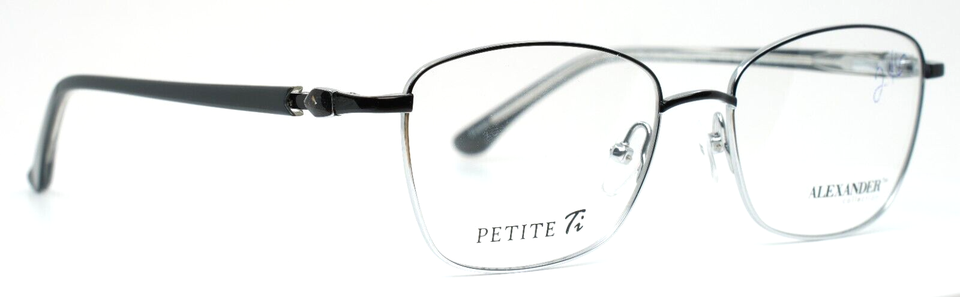 ALEXANDER COLLECTION Kennedy Black Womens Square Full Rim Eyeglasses 50 ...