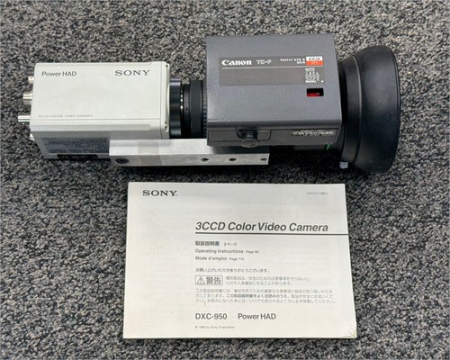 Vintage SONY 3CCD Color Video Camera DXC-950 with CANON BCTV 7-119 mm ...