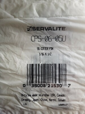 Cotter Pin Stainless Steel, CPS 06-05U, 1/16 x 1/2, Set Of 4 | eBay