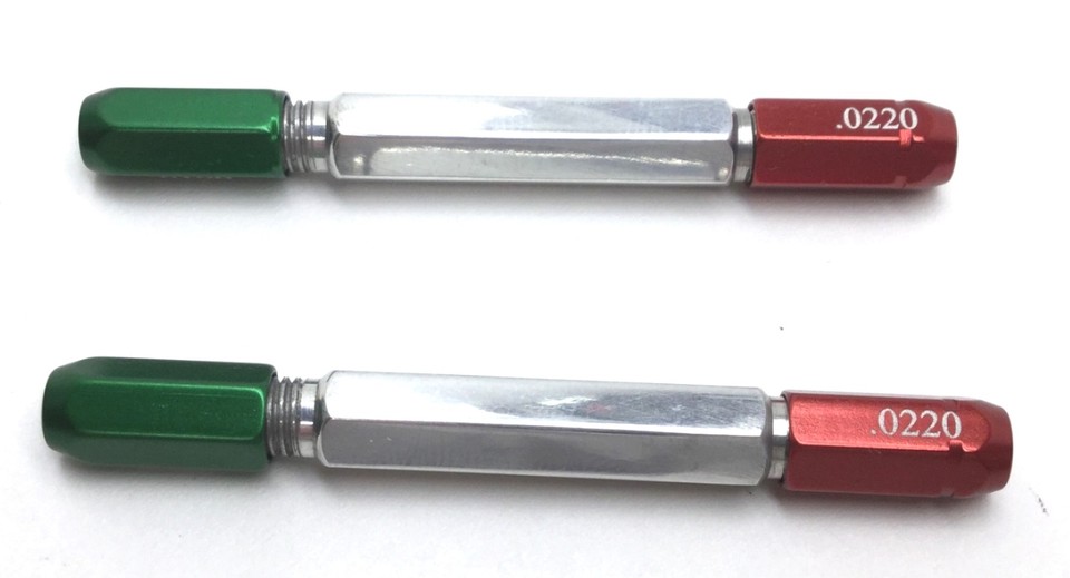 Lot of 2 New Meyer Gage 0.0190 & 0.0220 GO/NO-GO Pin Plug Gages | eBay