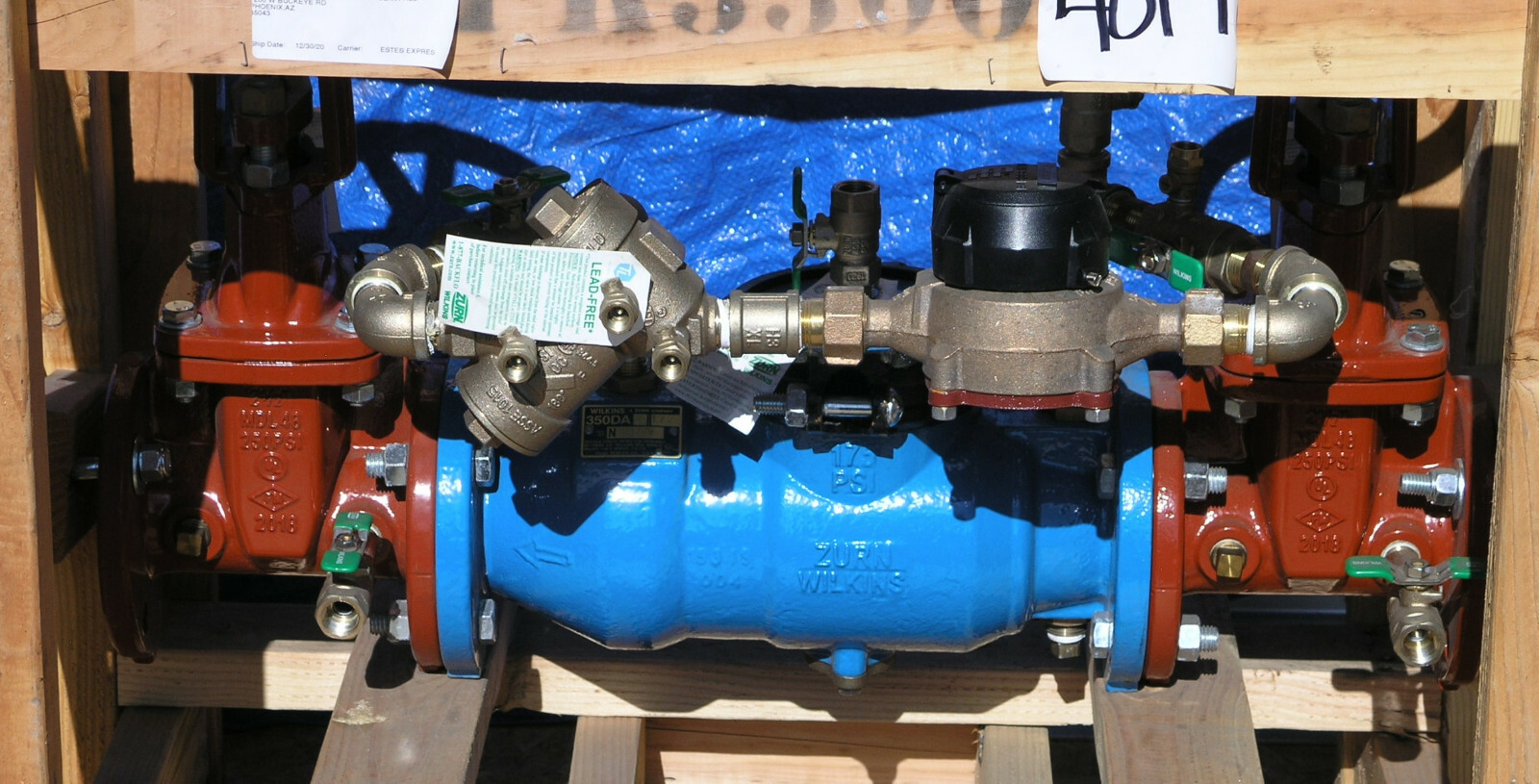 Zurn Wilkins 350DA 6in Double Check Detector Backflow Preventer 175psi ...