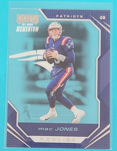2021 Chronicles Playoff Momentum Rookies #PMR-9 Mac Jones FOOTBALL Card ...