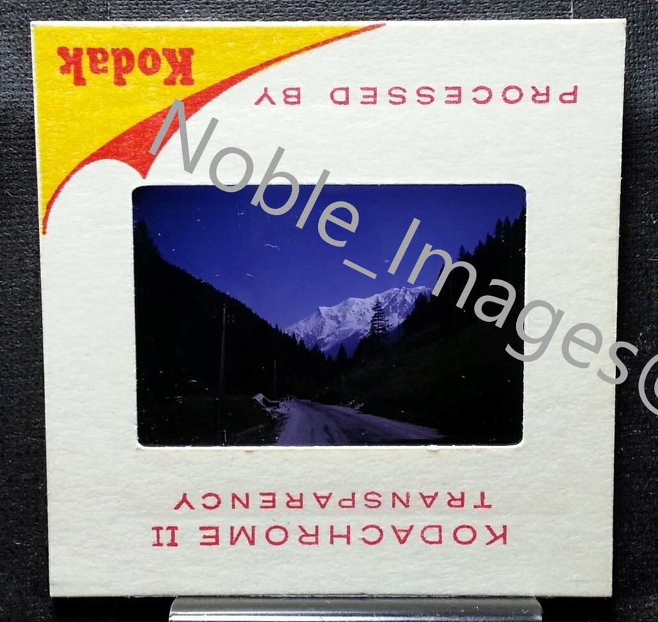 1961 View from Car Road Col des Montets Mountain Pass France Kodachrome ...