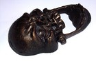 Skull Door Knocker Cast Iron Head Moveable Jaw Gothic Halloween ...