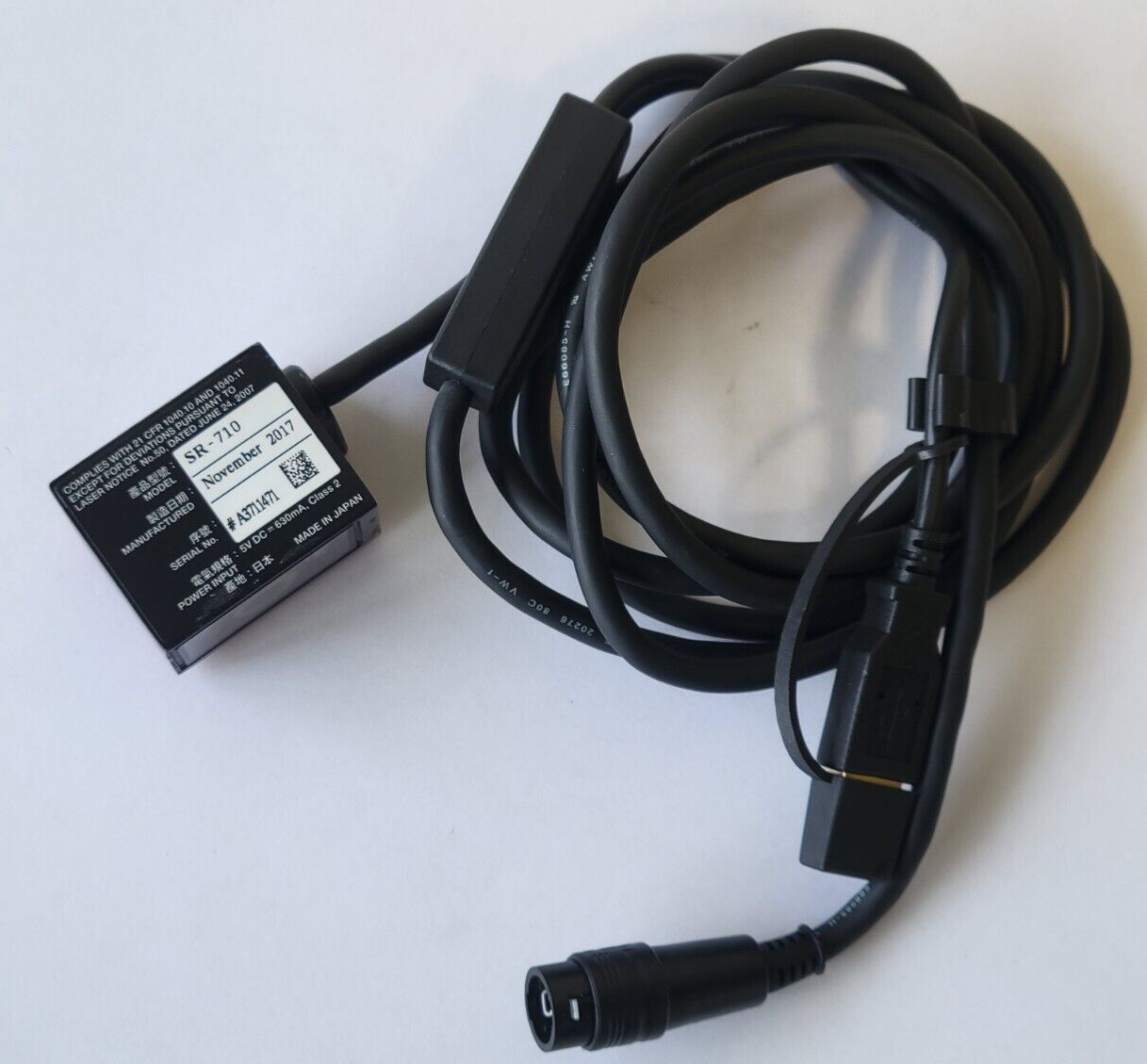 Keyence Barcode Reader SR-710 Ultra Compact Fixed Type Code Reader ...