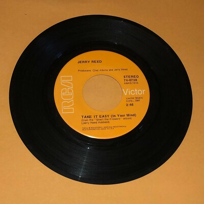 Jerry Reed Take It Easy In Your Mind Alabama Wild Man 45 rpm Record ...