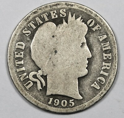 1905-o Barber Dime. Micro "o". Good. 171338 | eBay