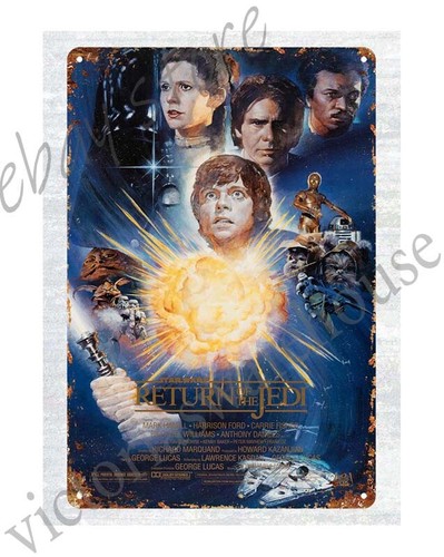 1993 STAR WARS- RETURN OF THE JEDI MOVIE POSTER metal tin sign wall art ...