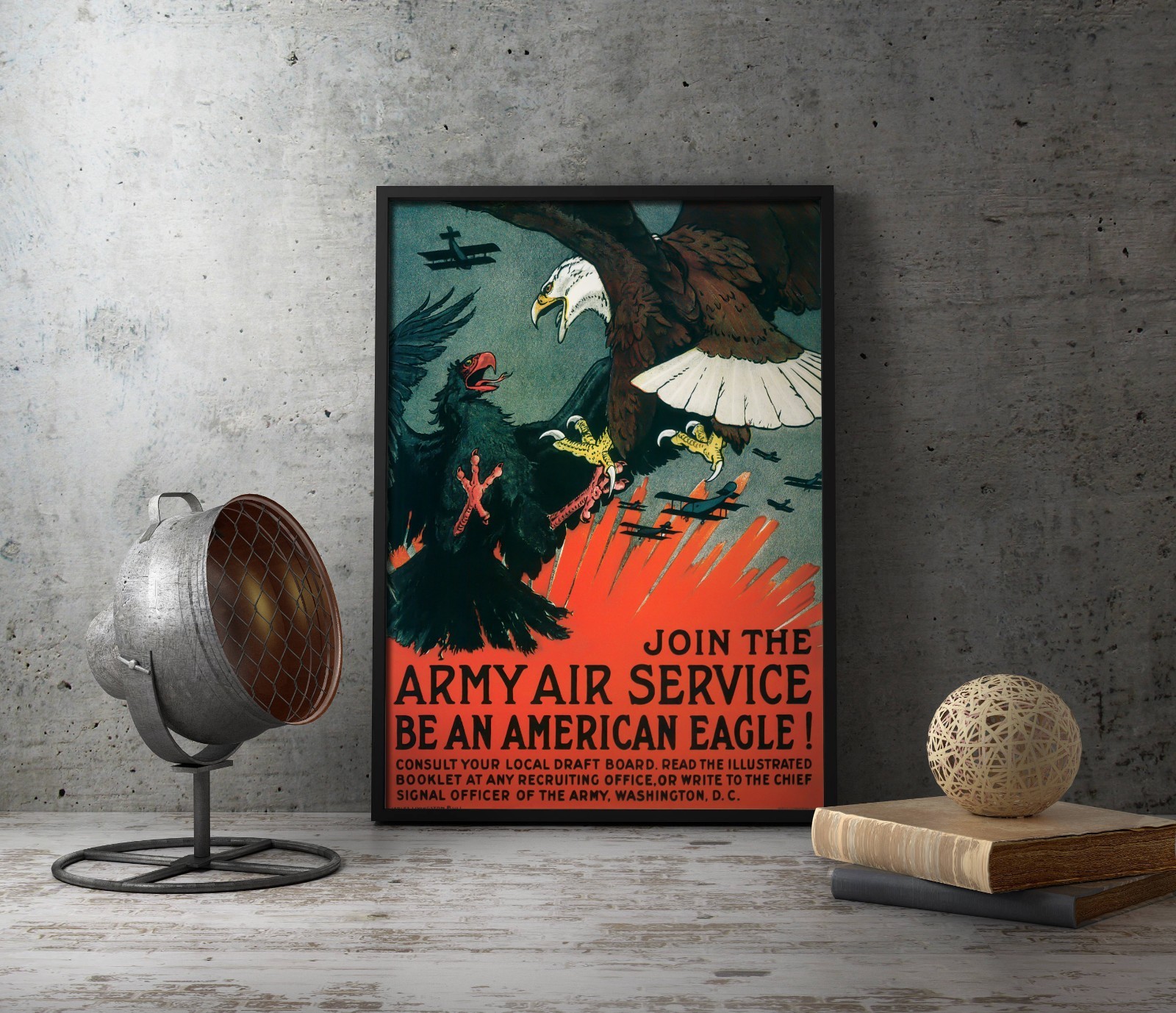 WW1 US Recruiting Propaganda Poster - Join The Army Air Service, US Air ...