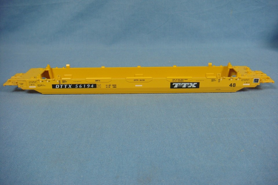 HO Athearn 2 Trailer Train Husky Stack Container Cars Early & Late C1 ...