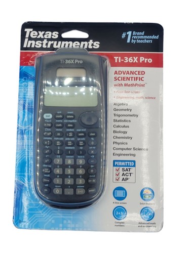 Texas Instruments TI-36X Pro Scientific Calculator, solar and battery ...